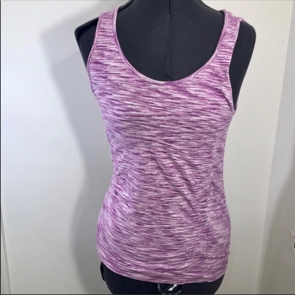 Athleta | Tops | Athleta Pinkpurple Ribbed Tank W Spandex Size Xs ...